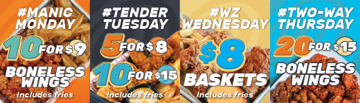 WEEKDAY SPECIALS - Weborder