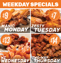 WEEKDAY SPECIALS - Weborder